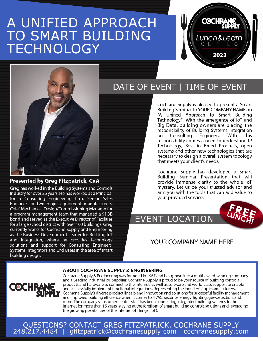 Lunch & Learn Series - Smart Building Design